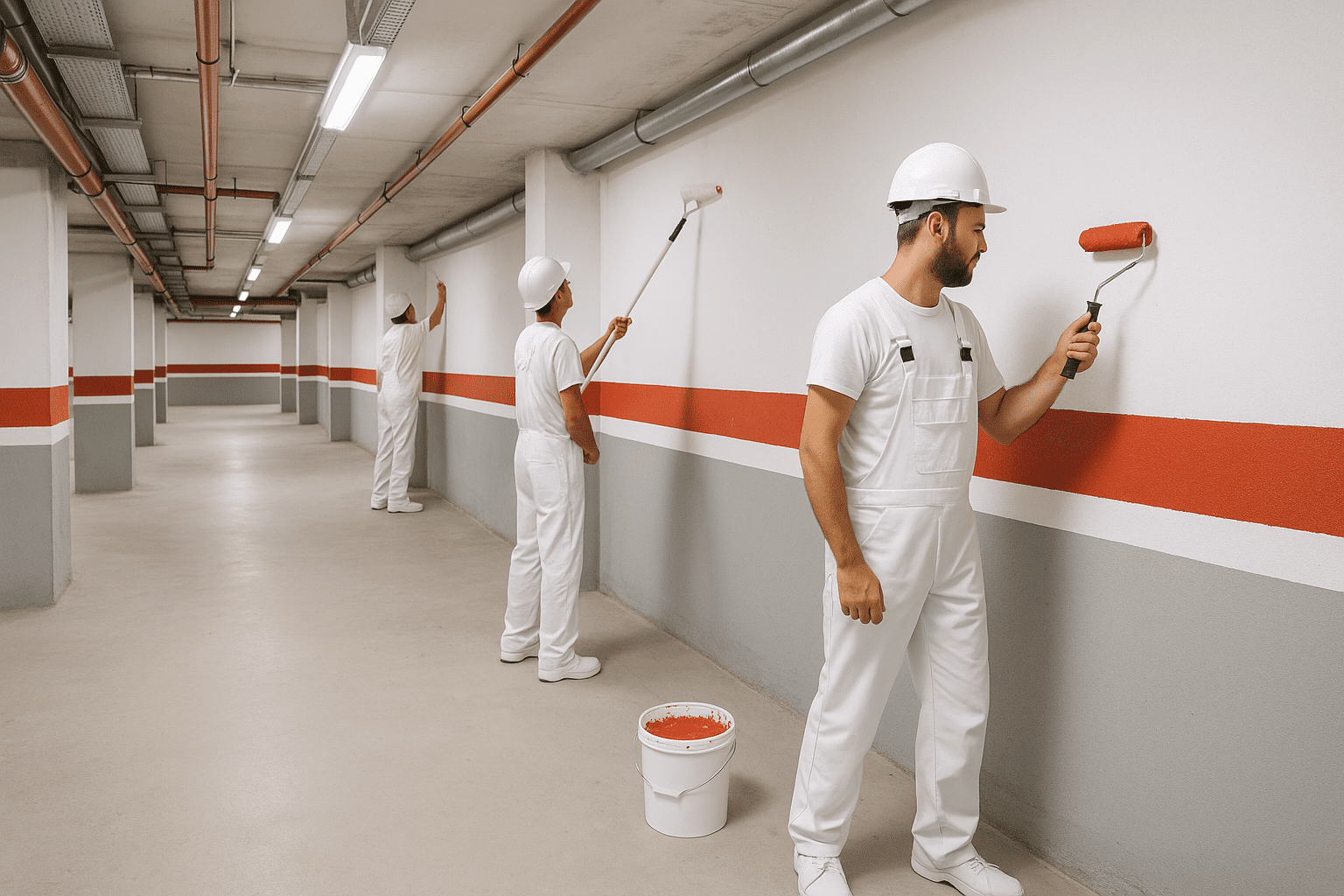 Pintar Parkings y Suelos de Garaje en Madrid | Atlas Pintores